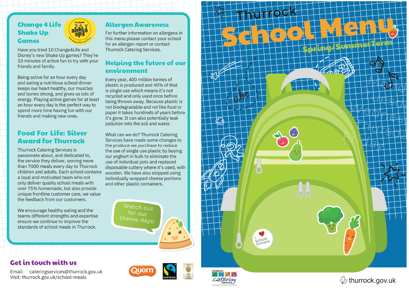 Herringham Primary Academy - Lunch Menu